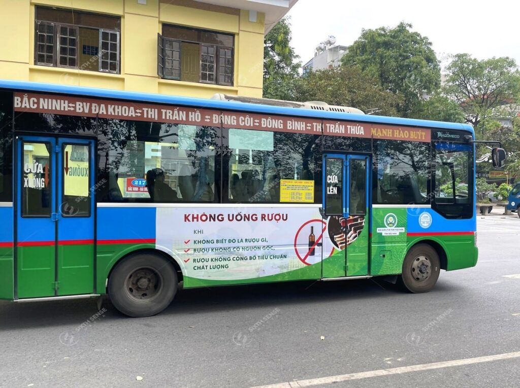 Quảng cáo xe bus cho Ban quản lý an toàn thực phẩm Bắc Ninh - Quảng cáo ...