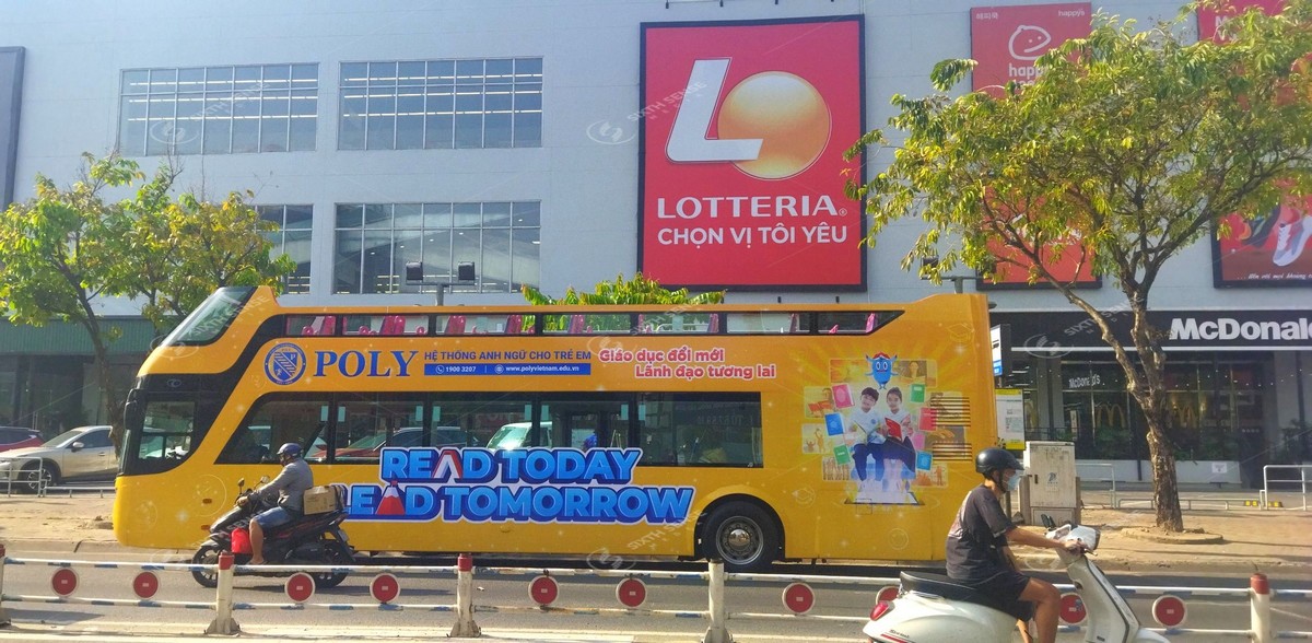 POLY tổ chức roadshow xe bus 2 tầng tại TPHCM năm 2023 - Quảng cáo trên ...