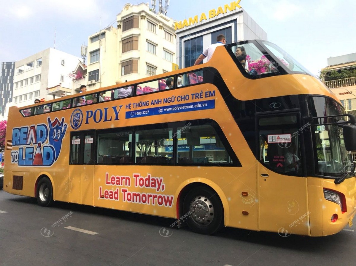 POLY tổ chức roadshow xe bus 2 tầng tại TPHCM năm 2023 - Quảng cáo trên ...